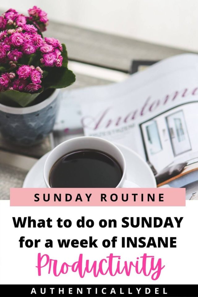One-Day Sunday Reset Routine for a Productive Week - Authentically Del