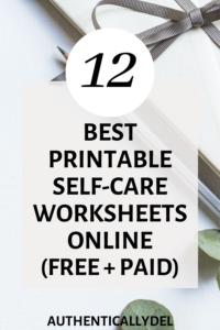 12 Best Printable Self-Care Worksheets for All Ages - Authentically Del