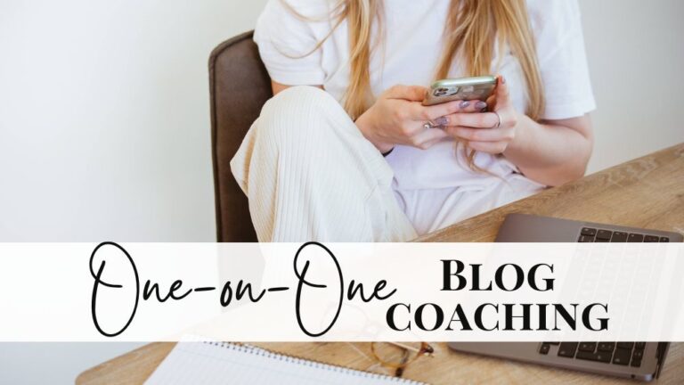 Private One-on-One Blog Coaching - Authentically Del