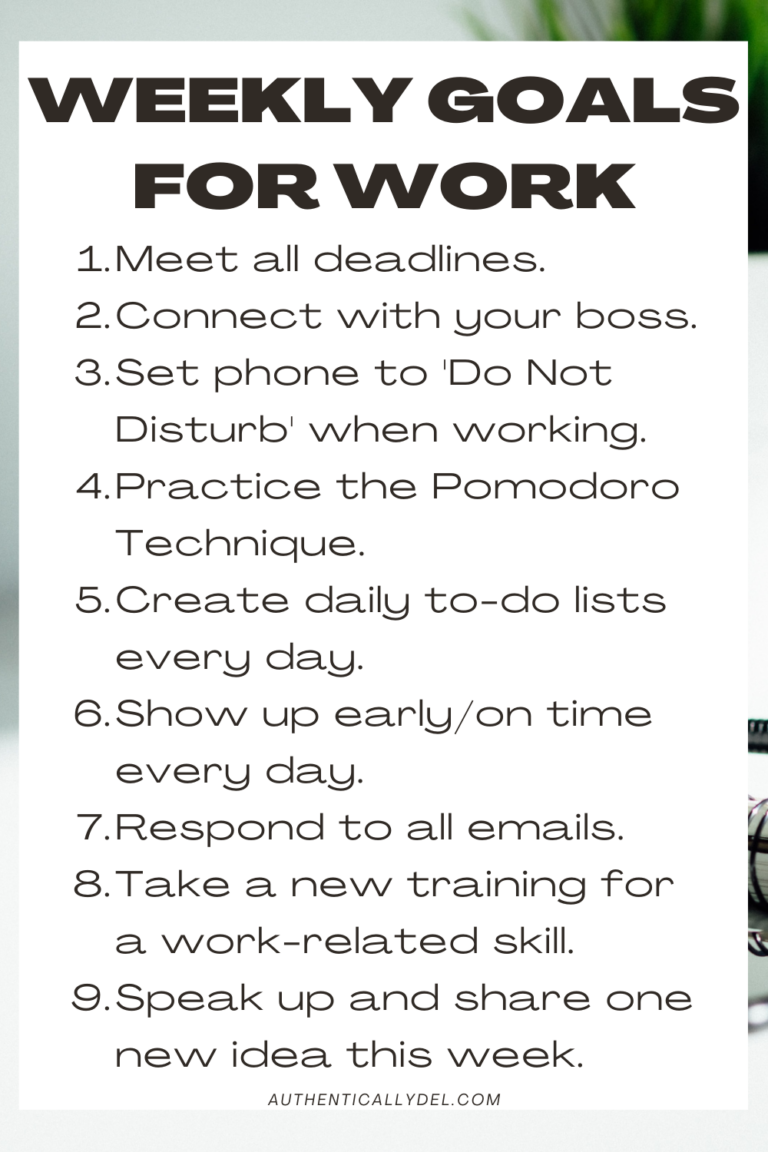 150+ Weekly Goal Ideas for Growth & Self-Improvement