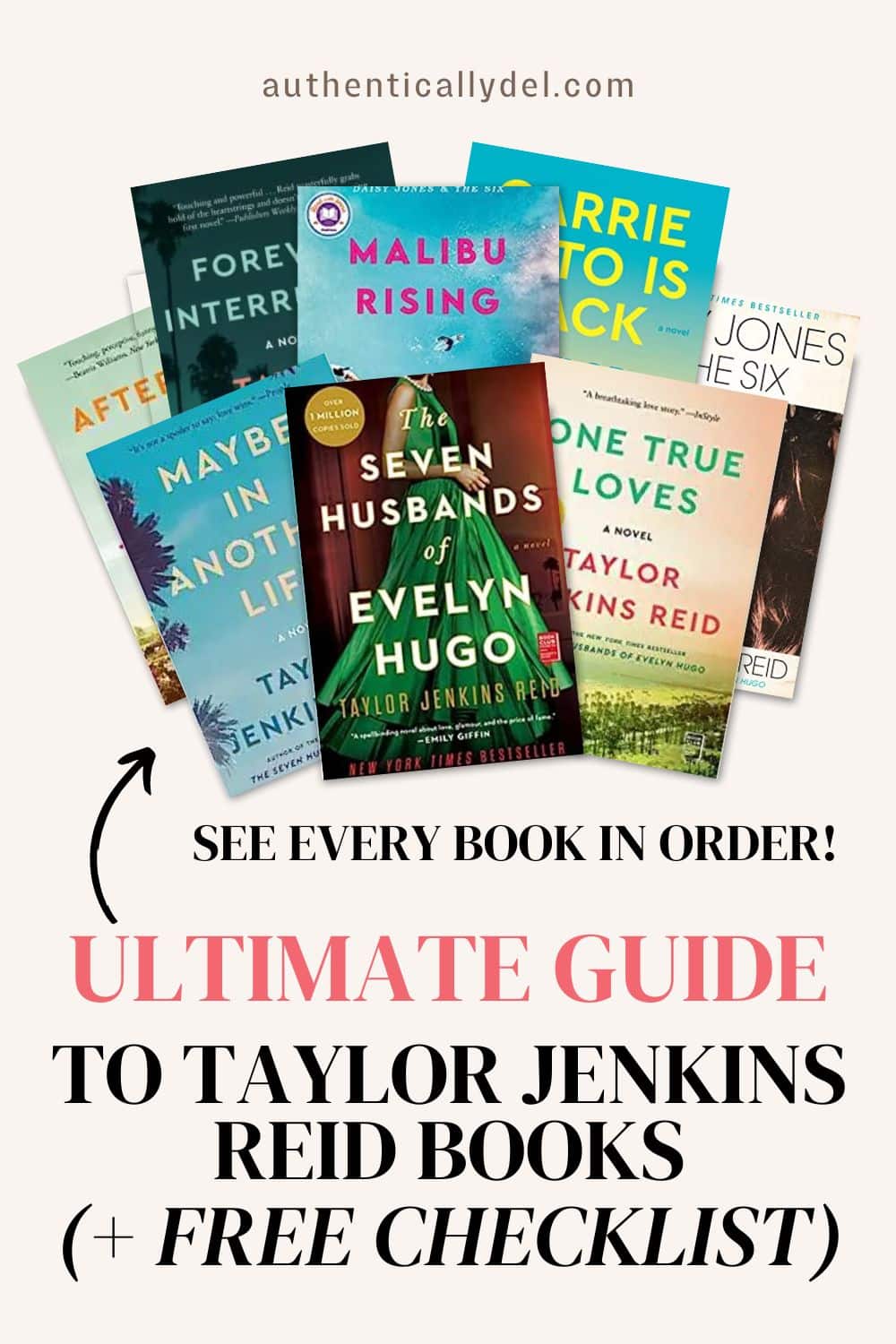 Taylor Jenkins Reid Books in Order (Printable Checklist ...